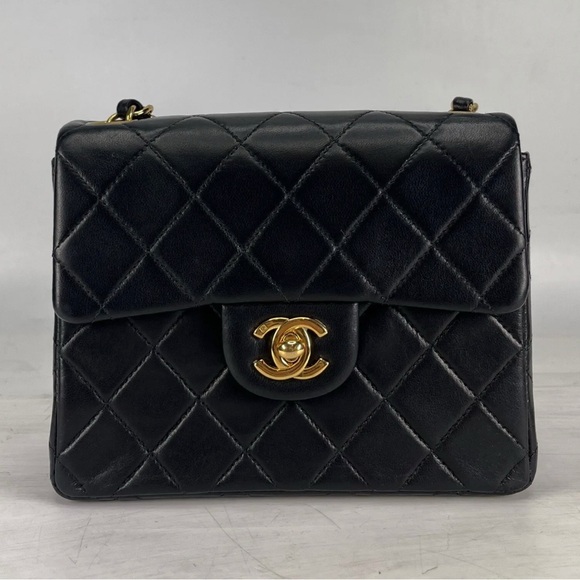 CHANEL | Bags | Chanel Square Mini Vintage Black | Poshmark